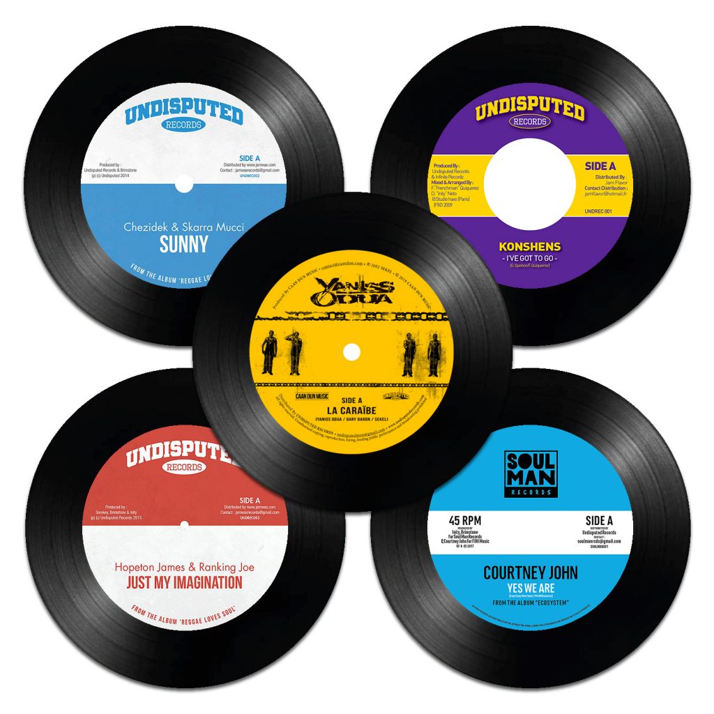 Pack 7 Inch of 5 Singles - Undisputed Records